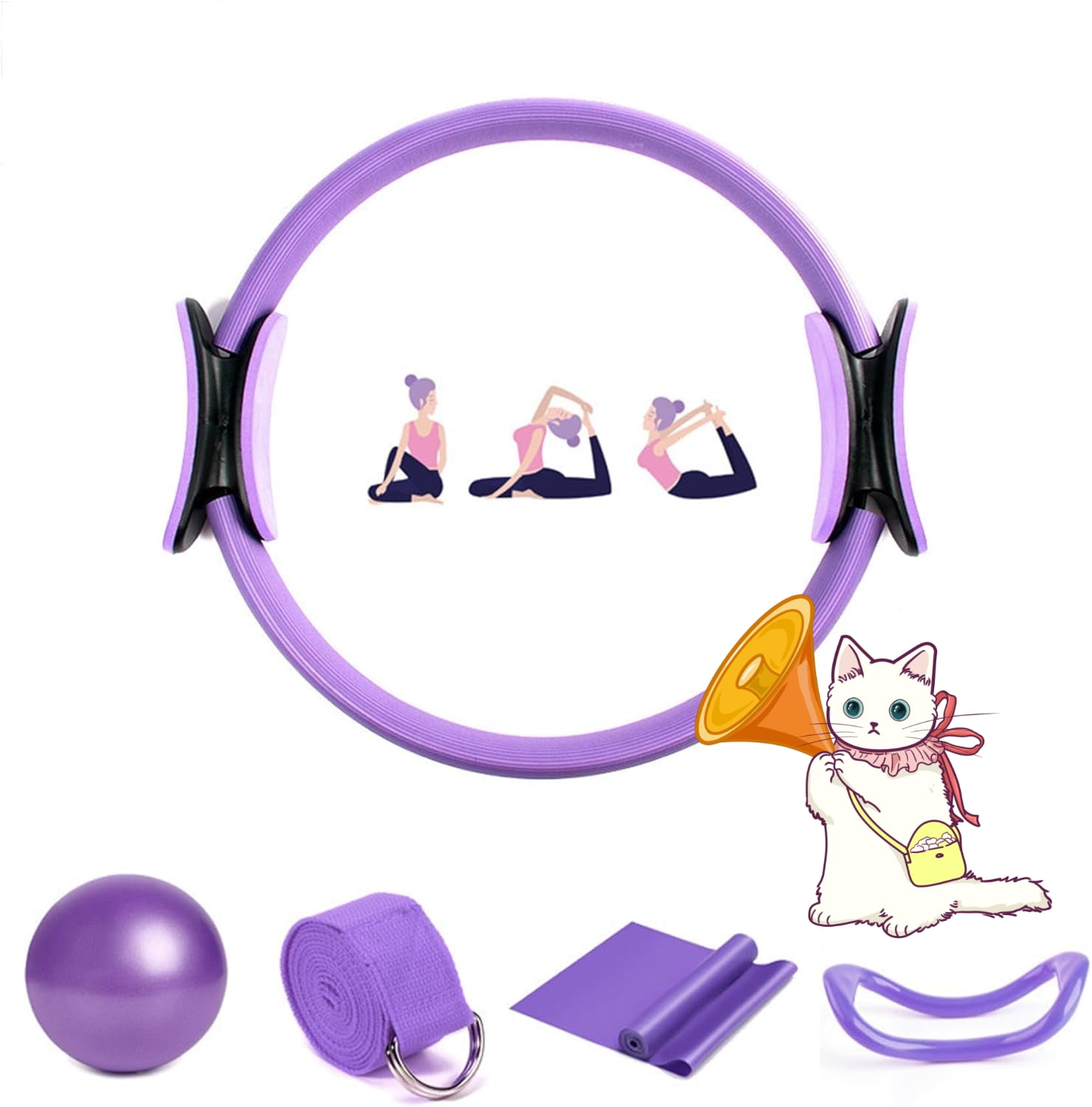 for BetterMe Pilates Essential Kit - 5-Piece Set with Resistance Bands ...