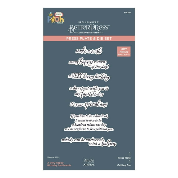 BetterPress Plate & Die Set From Say Cheese Classic Mouse-A Very Happy ...