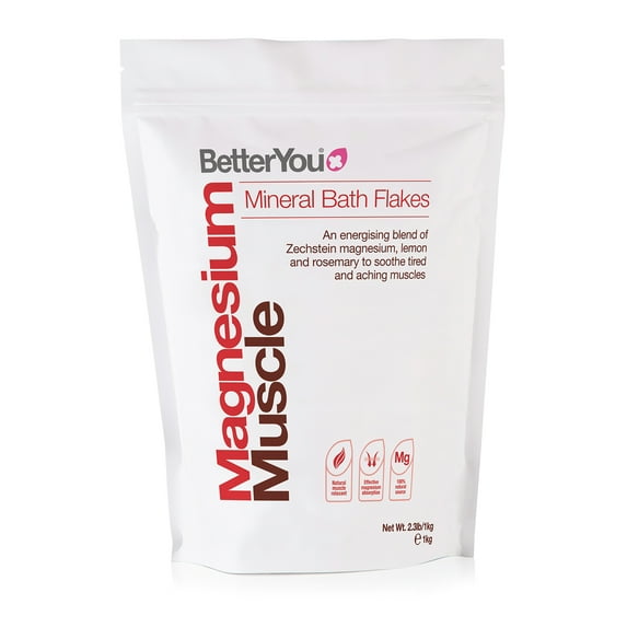 BetterYou Magnesium Muscle Bath Flakes - Mineral Bath Salts For Muscle ...