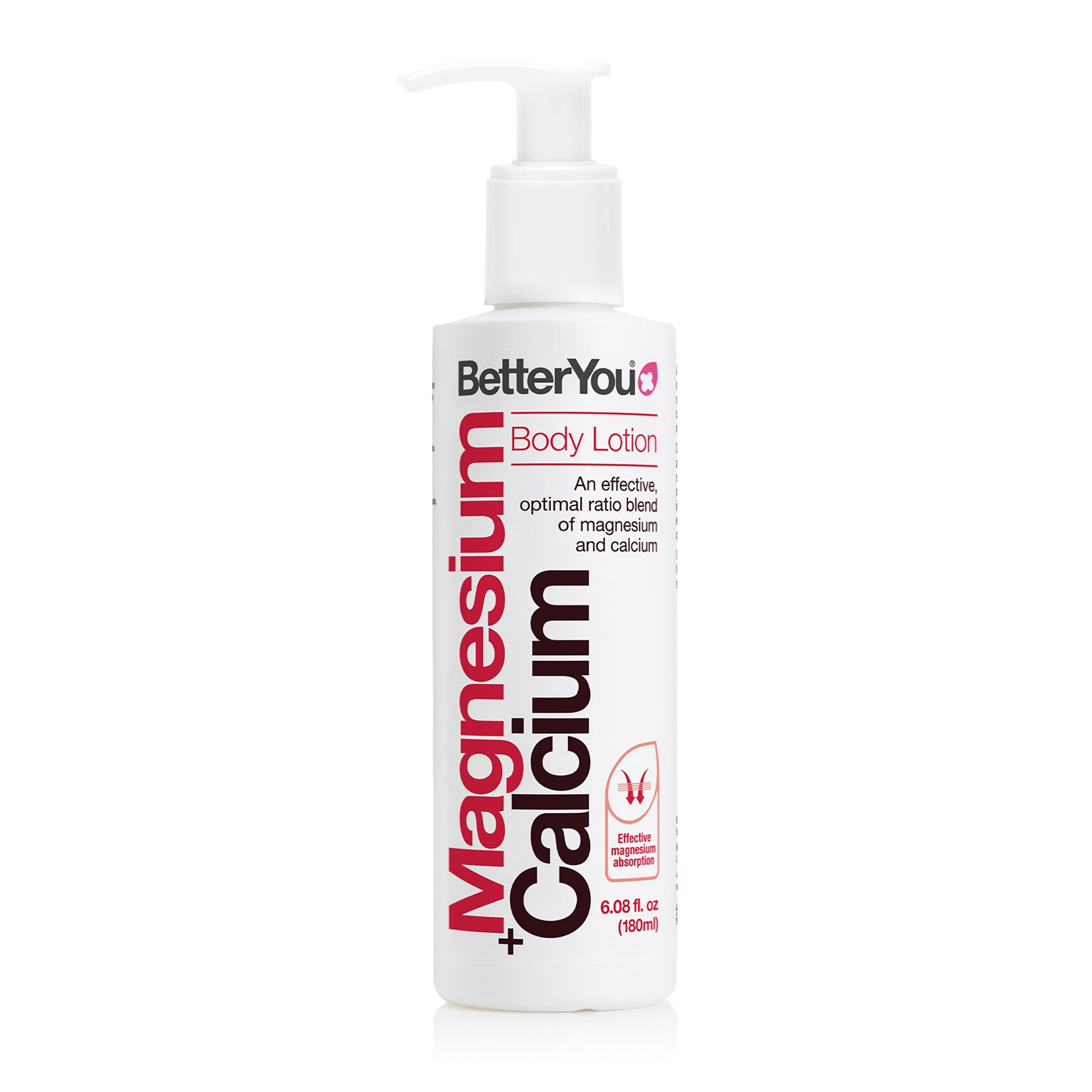 BetterYou Magnesium Plus Calcium Body Lotion, Hydrating Dry Skin Cream ...