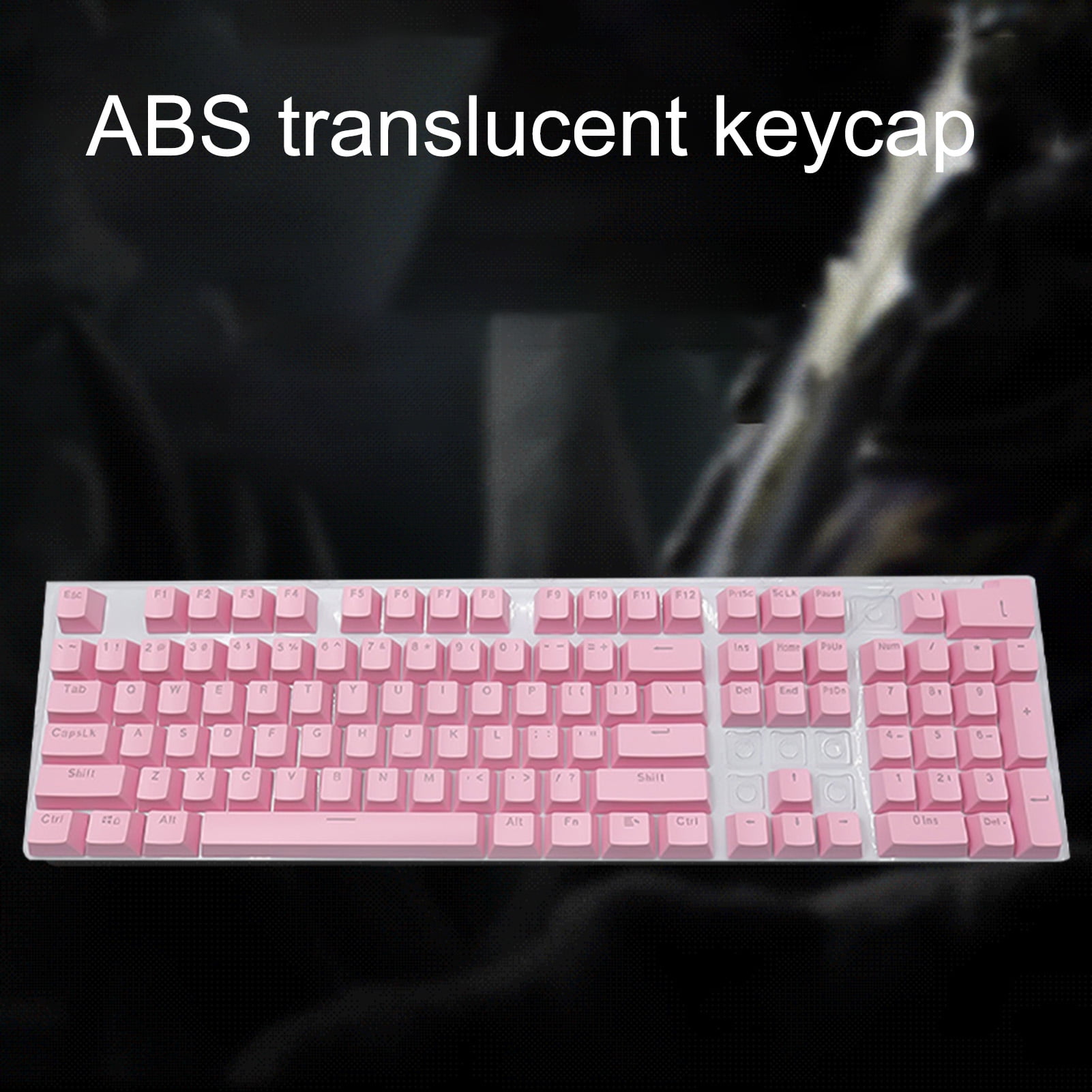 BetterZ 104Pcs Anti-skid Backlit ABS Keycaps Mechanical Keyboard Key ...