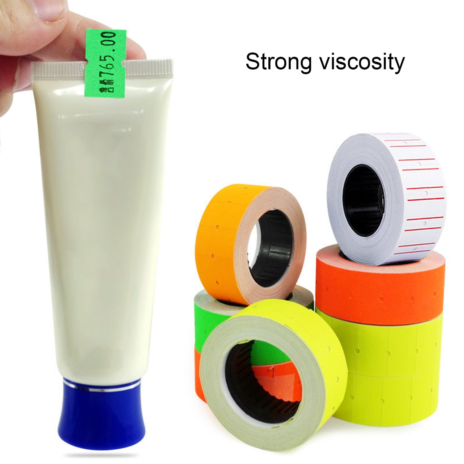 BetterZ 10Rolls Universal Price Tags Adhesive Paper Serviceable Marking ...