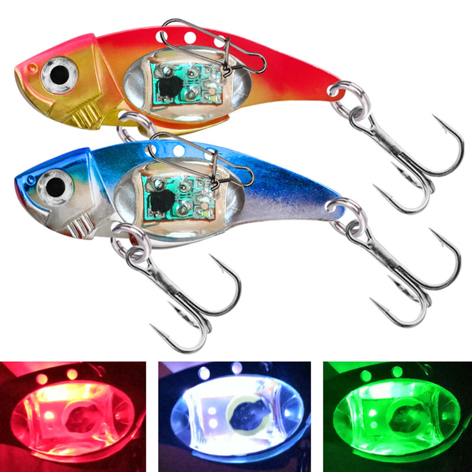 BetterZ 8cm Metal Electronic Vibration Fake Bait Faux Lure Fish Hooks ...
