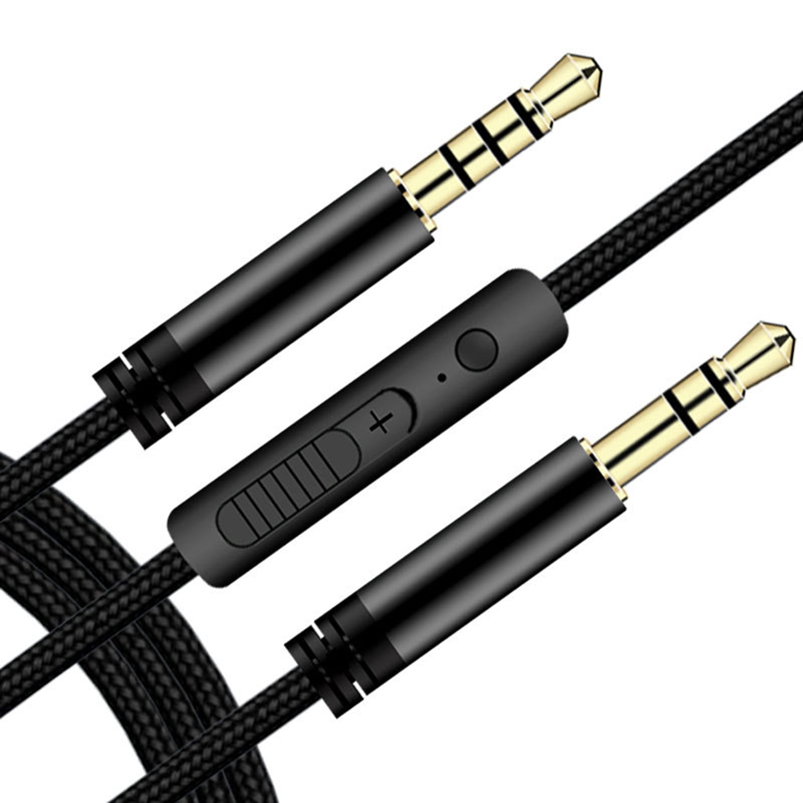 Luckymimi Audio Cable Gold Plated Volume Control 3.5mm to 3.5mm Male to ...