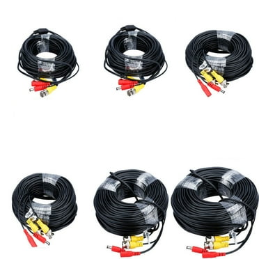 CableVantage 60ft Security Camera Cable Wire with BNC RCA Connectors ...