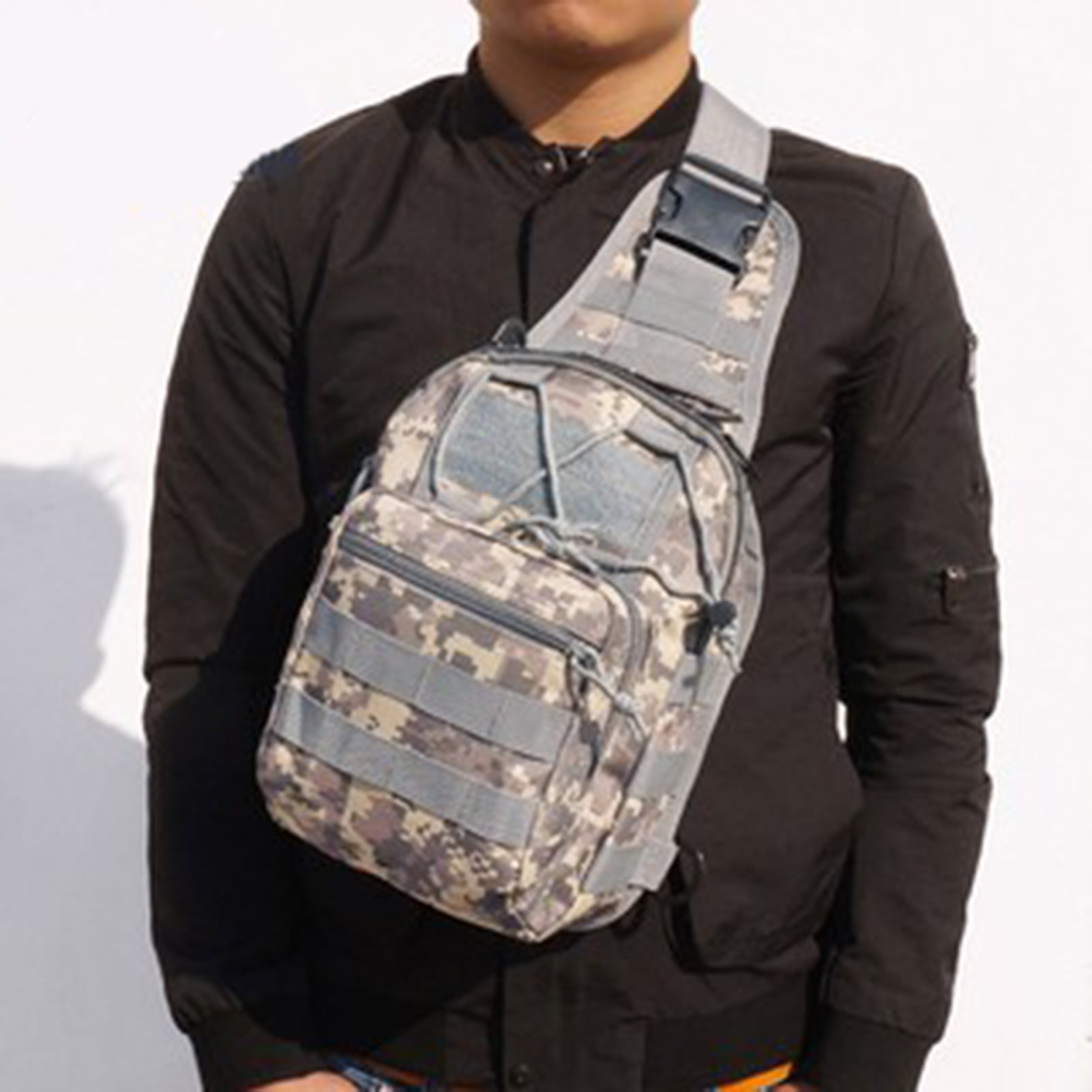 BetterZ Outdoor Sport Cycling Military Sling Pack Chest Canvas Backpack ...