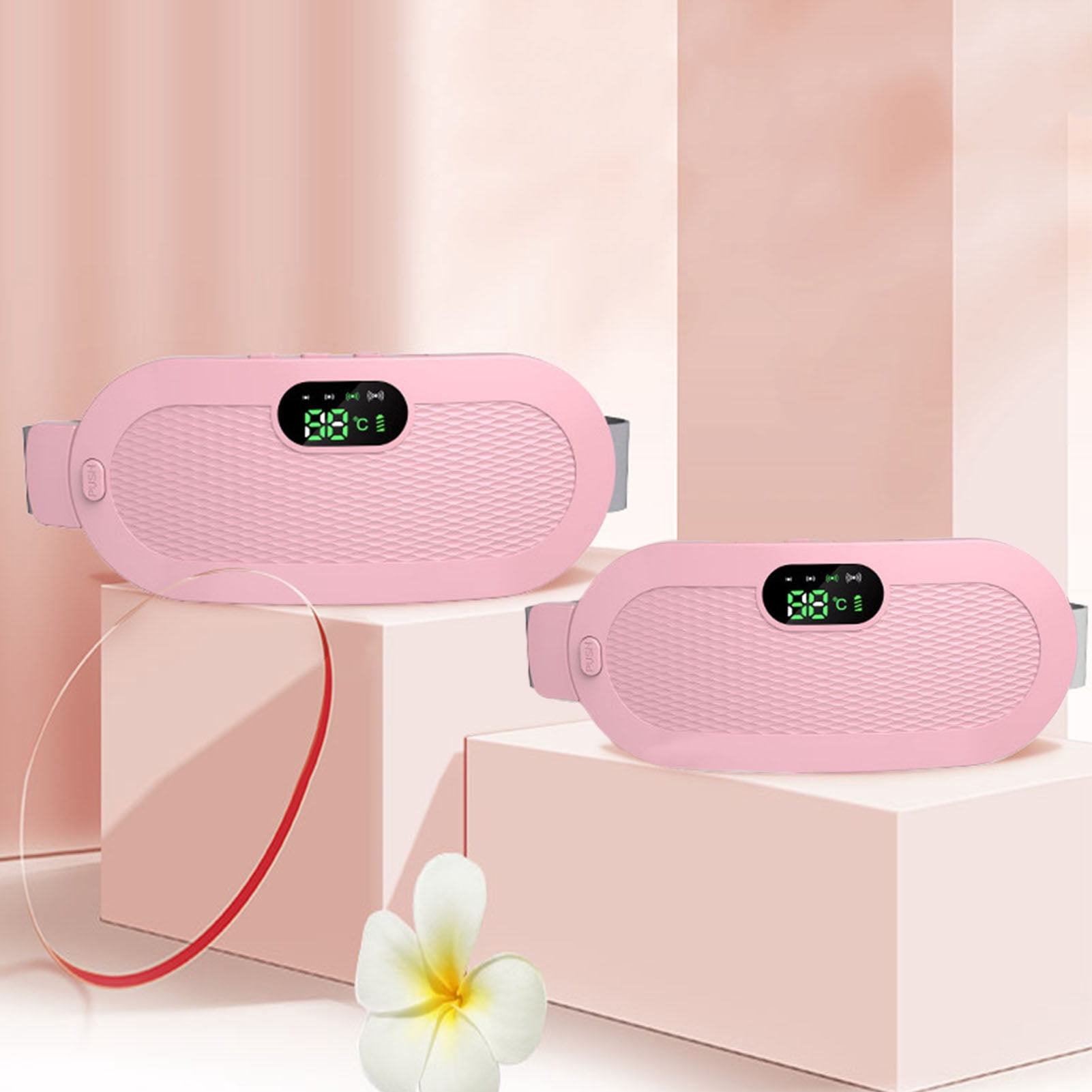 BetterZ Period Heating Pad with 4 Vibrating Massage Modes Temperature ...