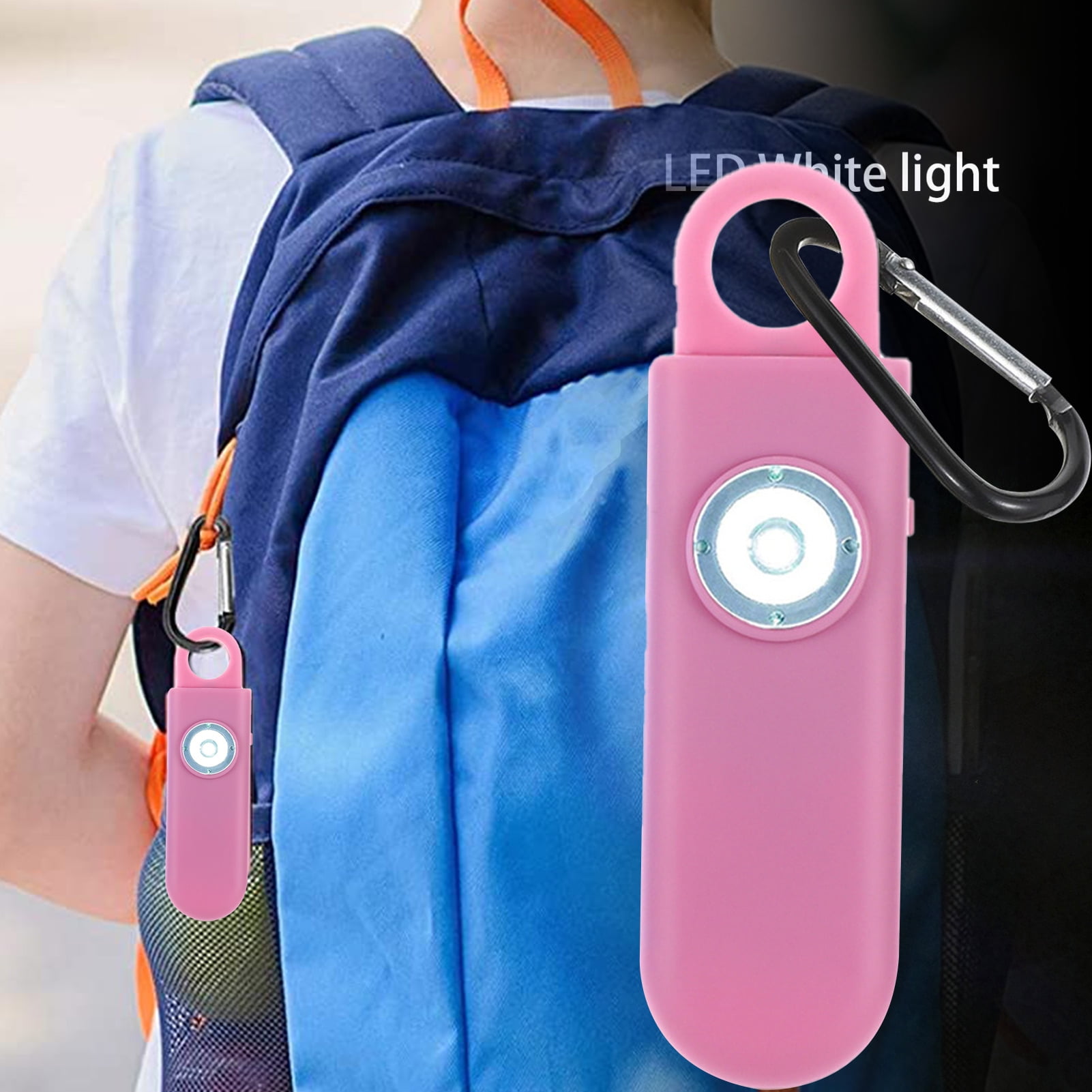 BetterZ Personal Alarm Portable Self Defense White Light High Volume ...