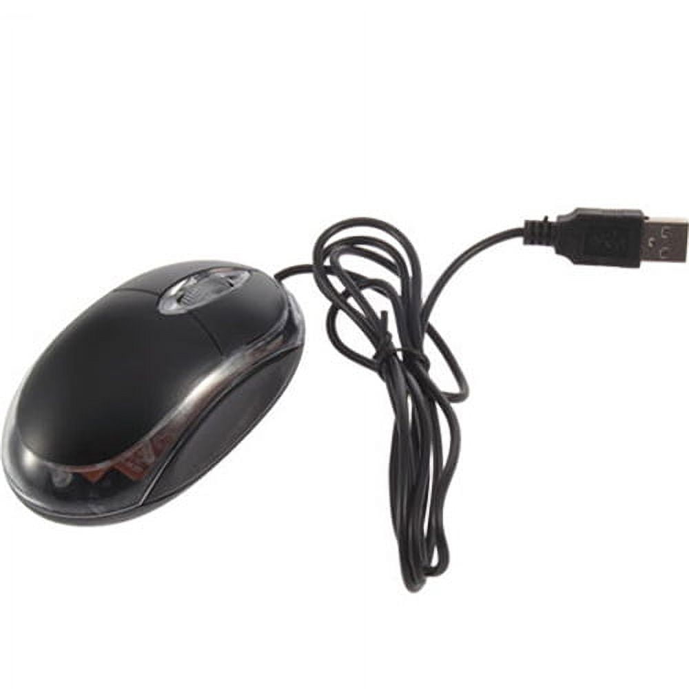 BetterZ USB Black Wired Optical Light Scroll Wheel Mice Mouse for ...