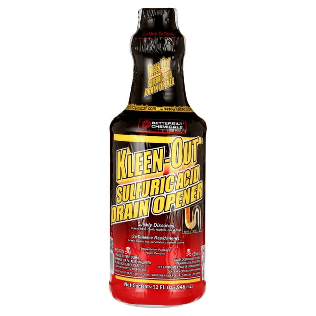 Betterbilt Kleen Out Chemical Drain Opener, 32 Fluid Ounce - Walmart.com