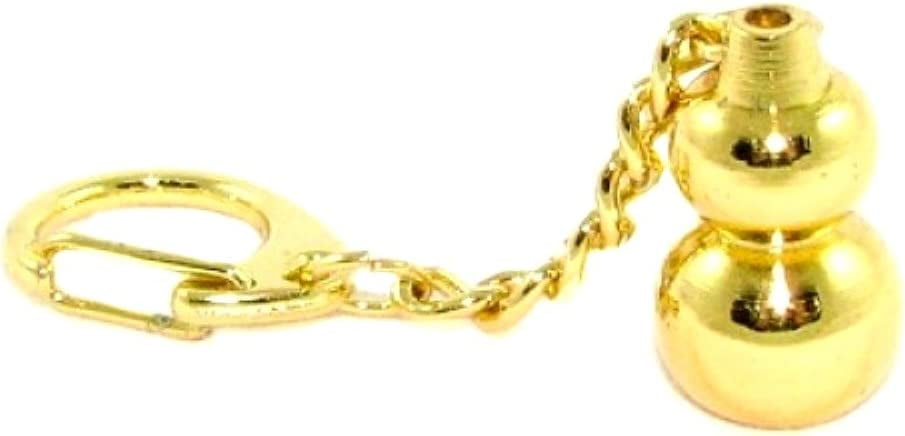 Betterdecor Feng Shui Golden Wu Lou/Hu Lu Gourd Key Chain Hanging ...