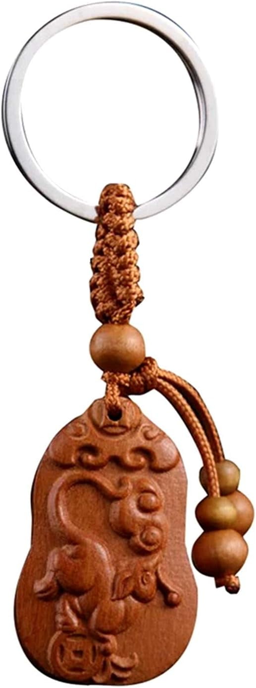 Betterdecor Feng Shui Handmade Zodiac Auspicious Rat Mouse Lucky Key ...