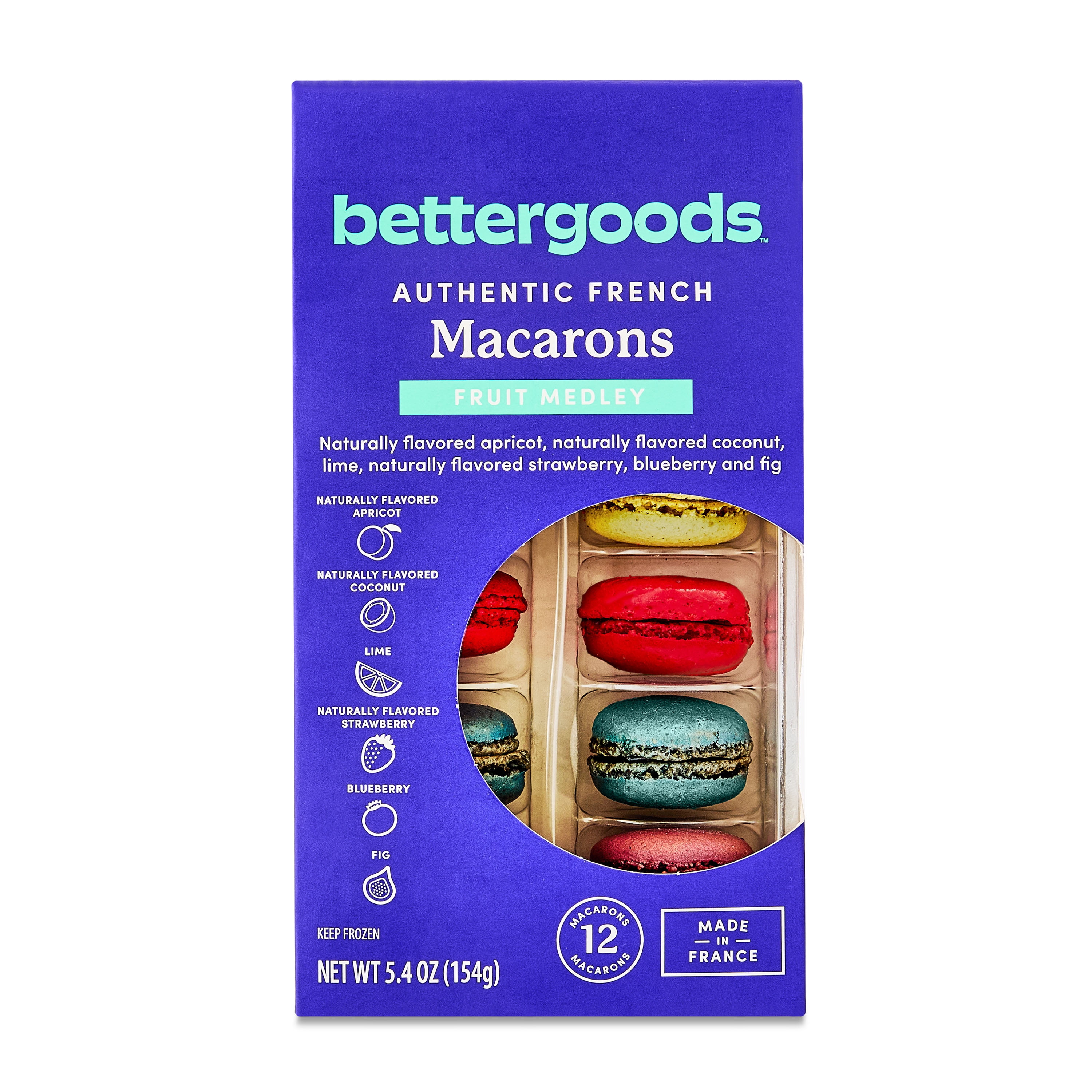 Bettergoods Frozen Dessert Macarons Assorted Fruit Medley, Ready-to-Eat ...