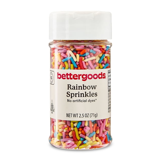 bettergoods Rainbow Sprinkles, 2.5 oz - Walmart Business Supplies