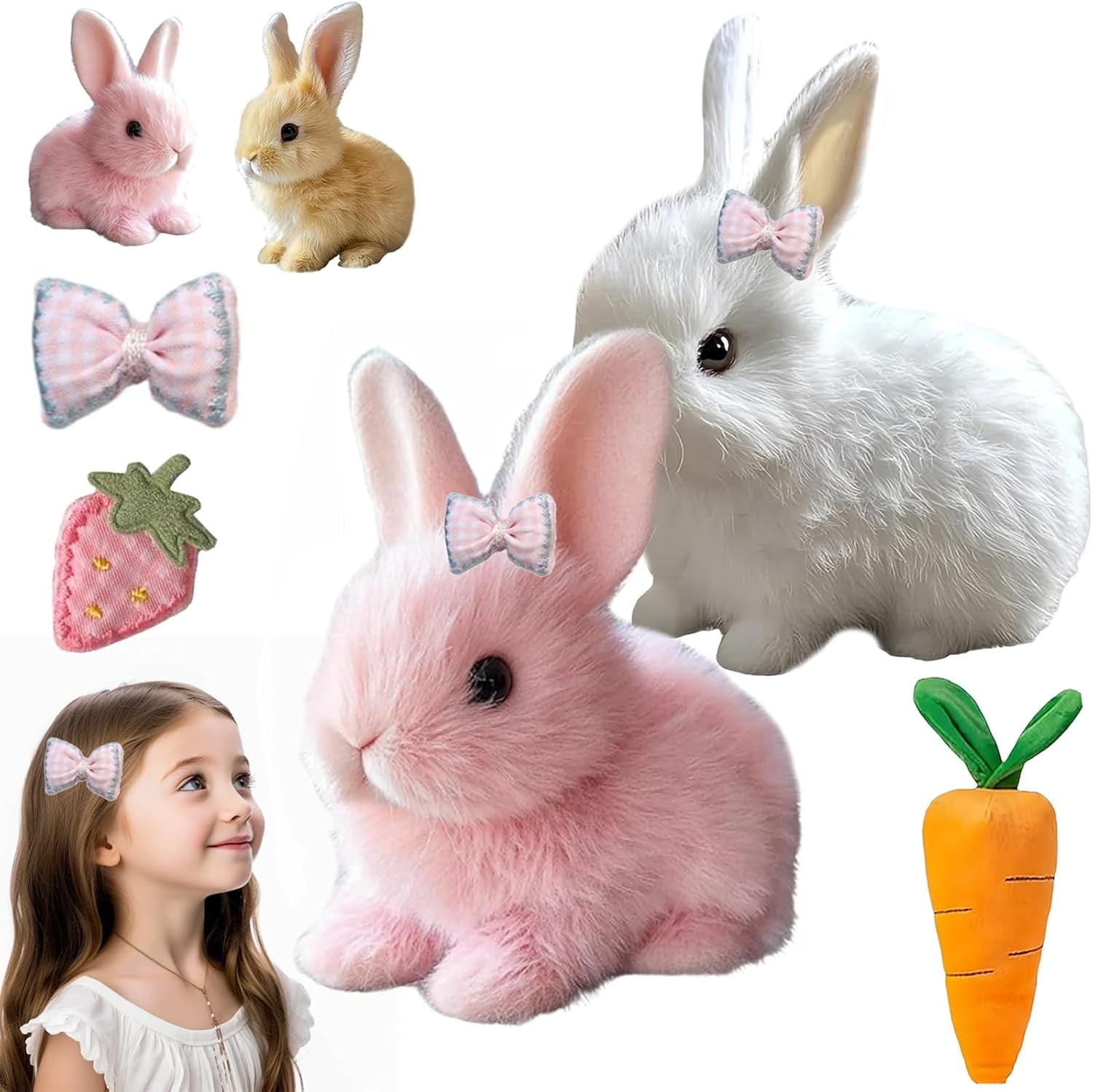 Betterlife Bunny Realistic Bunny Toy, My Realistic Bunny Toy Bunny ...