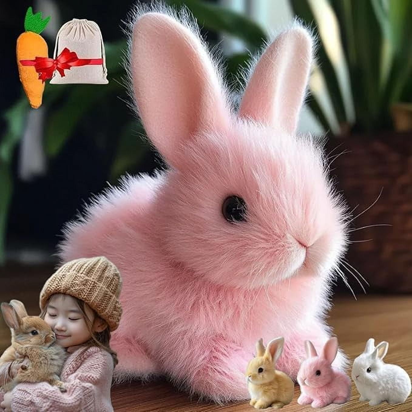 Betterlife Bunny Realistic Bunny Toy, Robot Bunny Pet Realistic,Bundy ...
