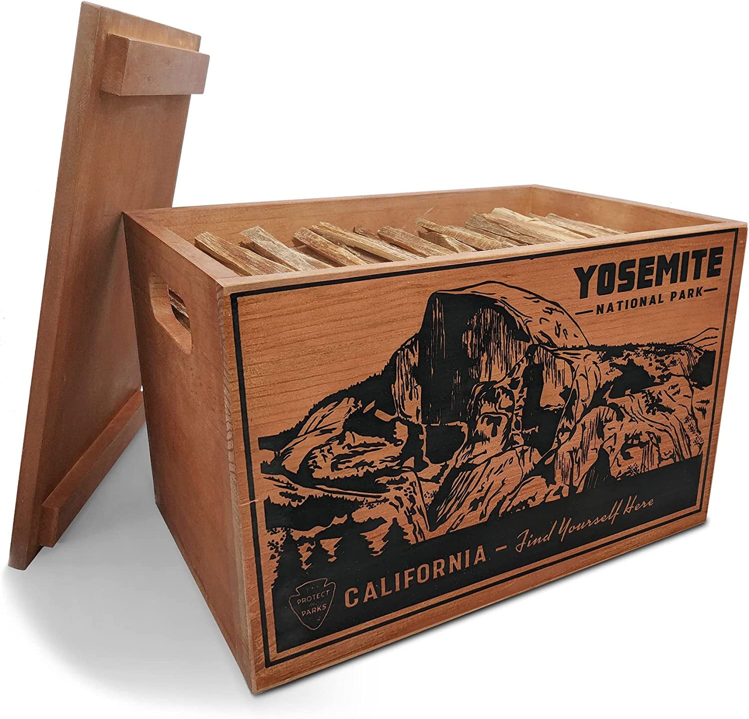 Betterwood Products 04405 Fatwood All-Natural Resin Firestarter in Wooden Crate for Refilling or ...