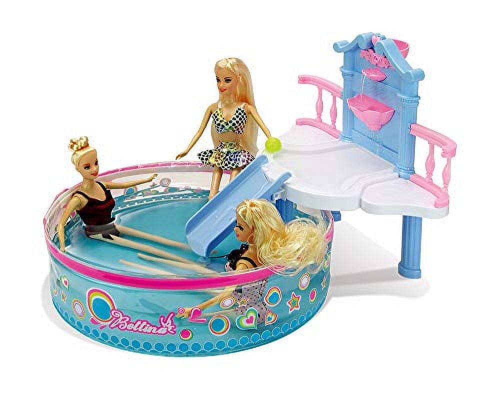 Bettina Cosmetics Pool Doll Playsets with Swimsuit, One Small Ball ...