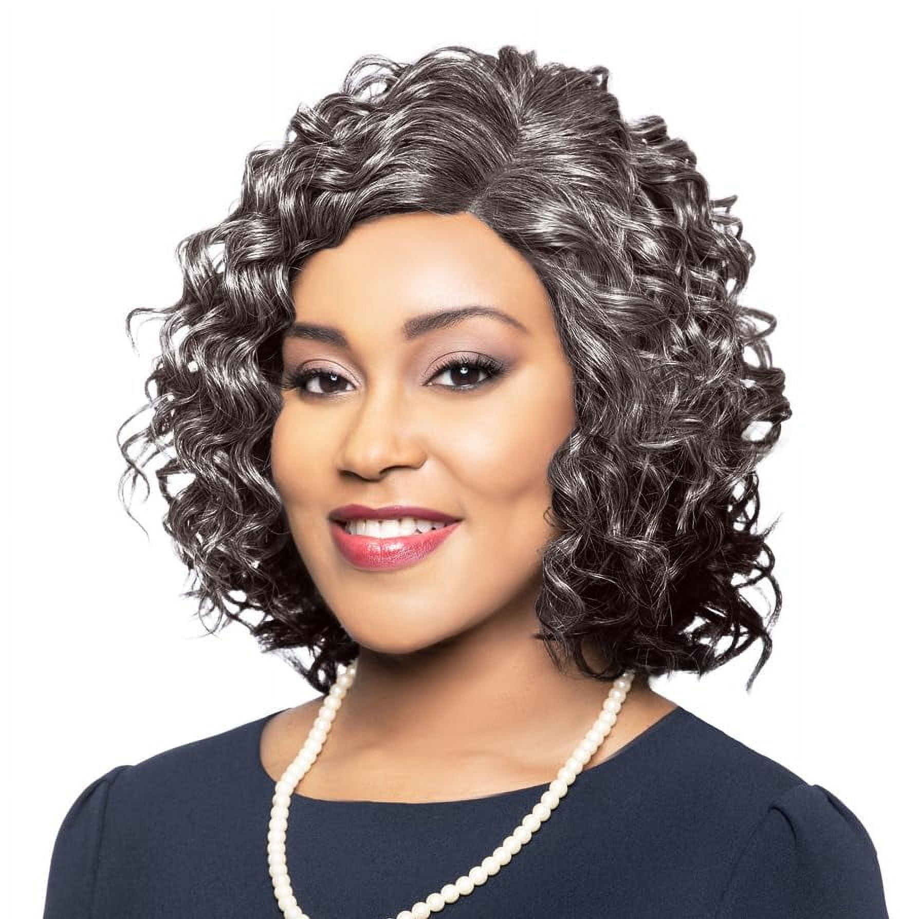 Bettina Wig Color 3T44 - Foxy Silver Wigs Medium Length Wavy Spiral ...