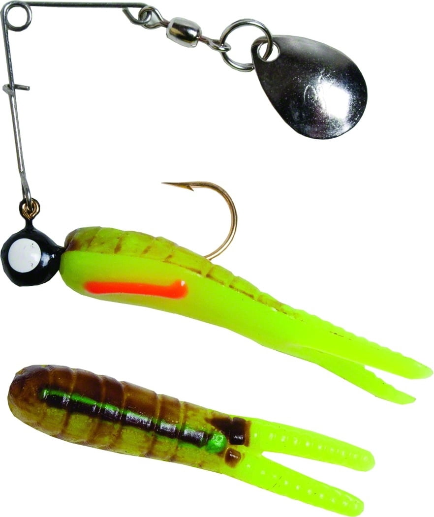Betts 020ST-47N Spin Split Tail Lure, 7/8", 1/50 oz, Chartreuse ...