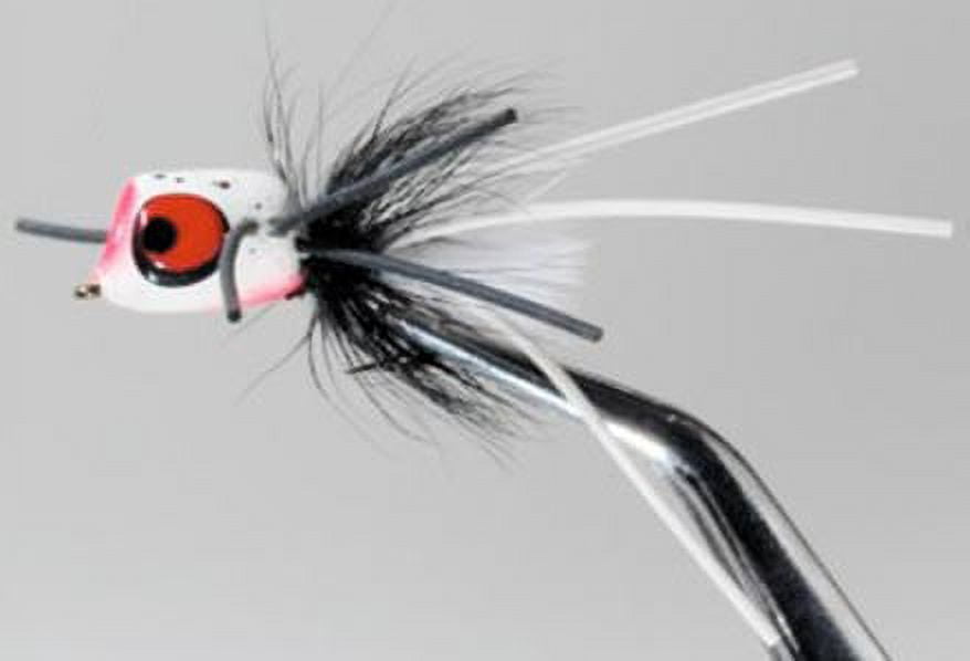 Betts 1201-10-8 Pop N Hot White Speck #10 Fly Popper Fishing Lure ...