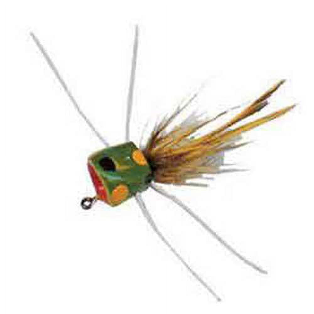 Betts 7/10/2004 Frugal Frog Black Chartreuse #10 Cork Body Fly Fishing ...