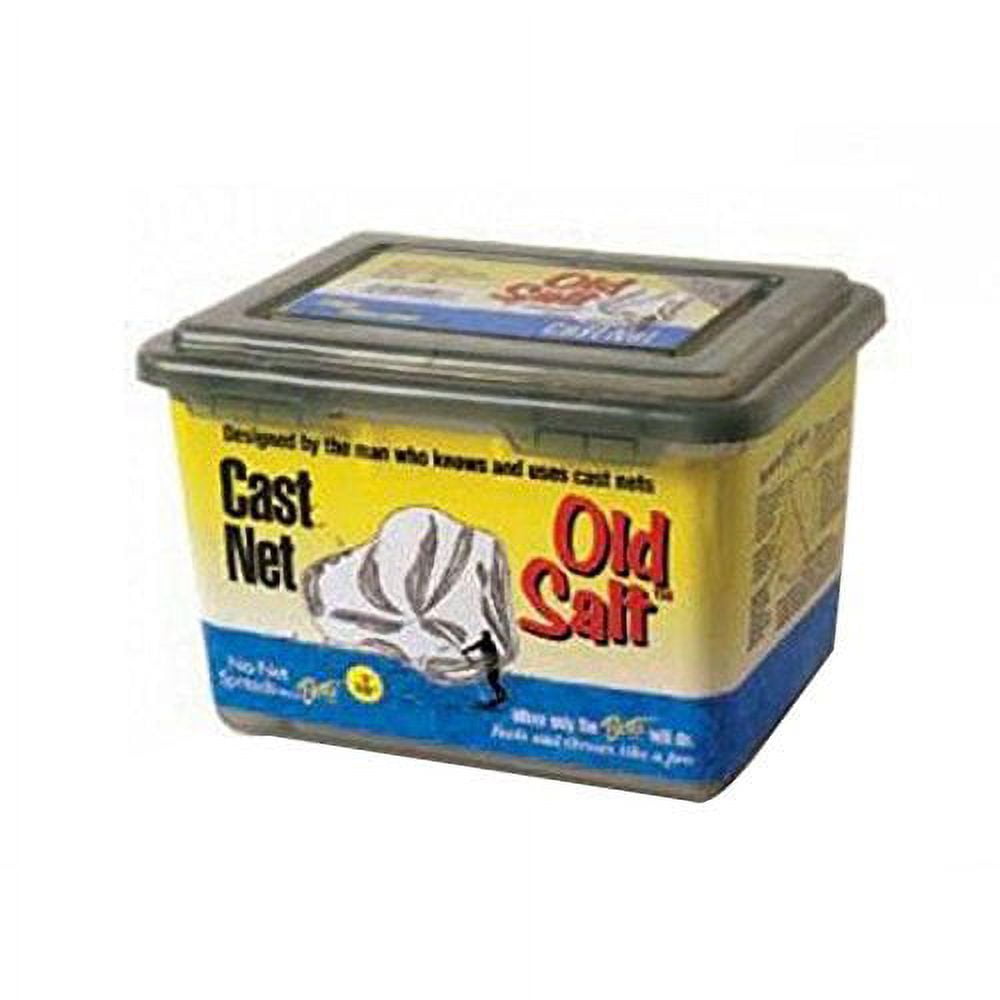 "Betts 7PM Old Salt 7' Fishing Mono Cast Net, 3/8"" Mesh Throwing, 1lb ...