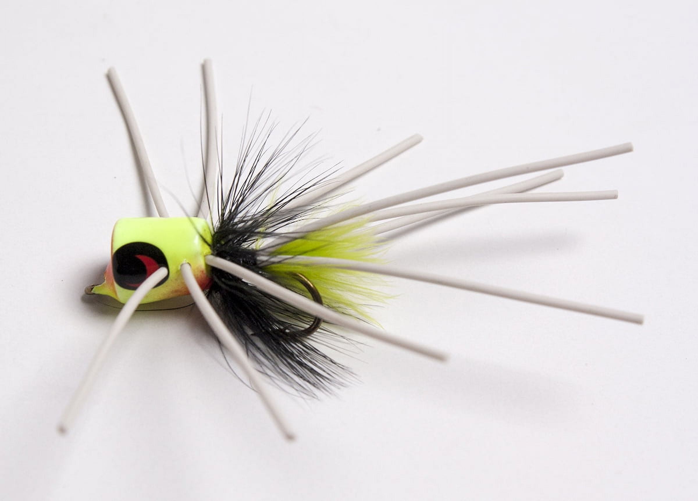 Betts Pop N' Hot Fly Size 10 - Glo Head, White Streamer - Walmart.com