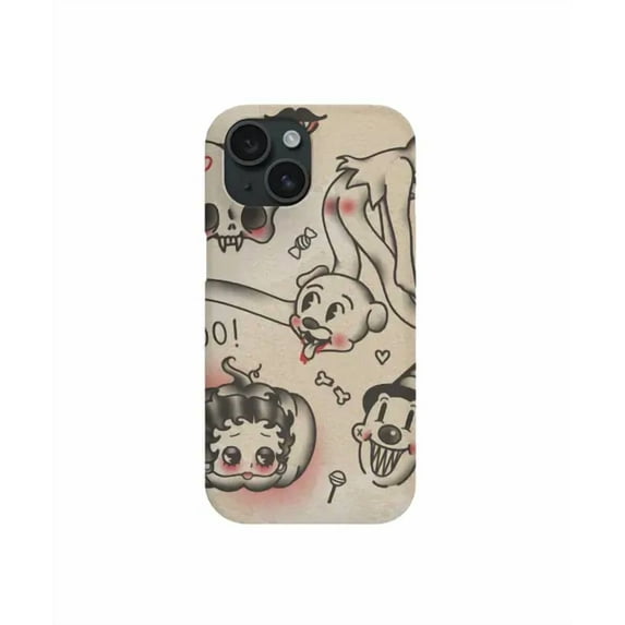 Betty Boo Funny Betty Boop Parody Ghost Case for iPhone 17 16 15 14 13 12 11 Pro Max - Walmart.com