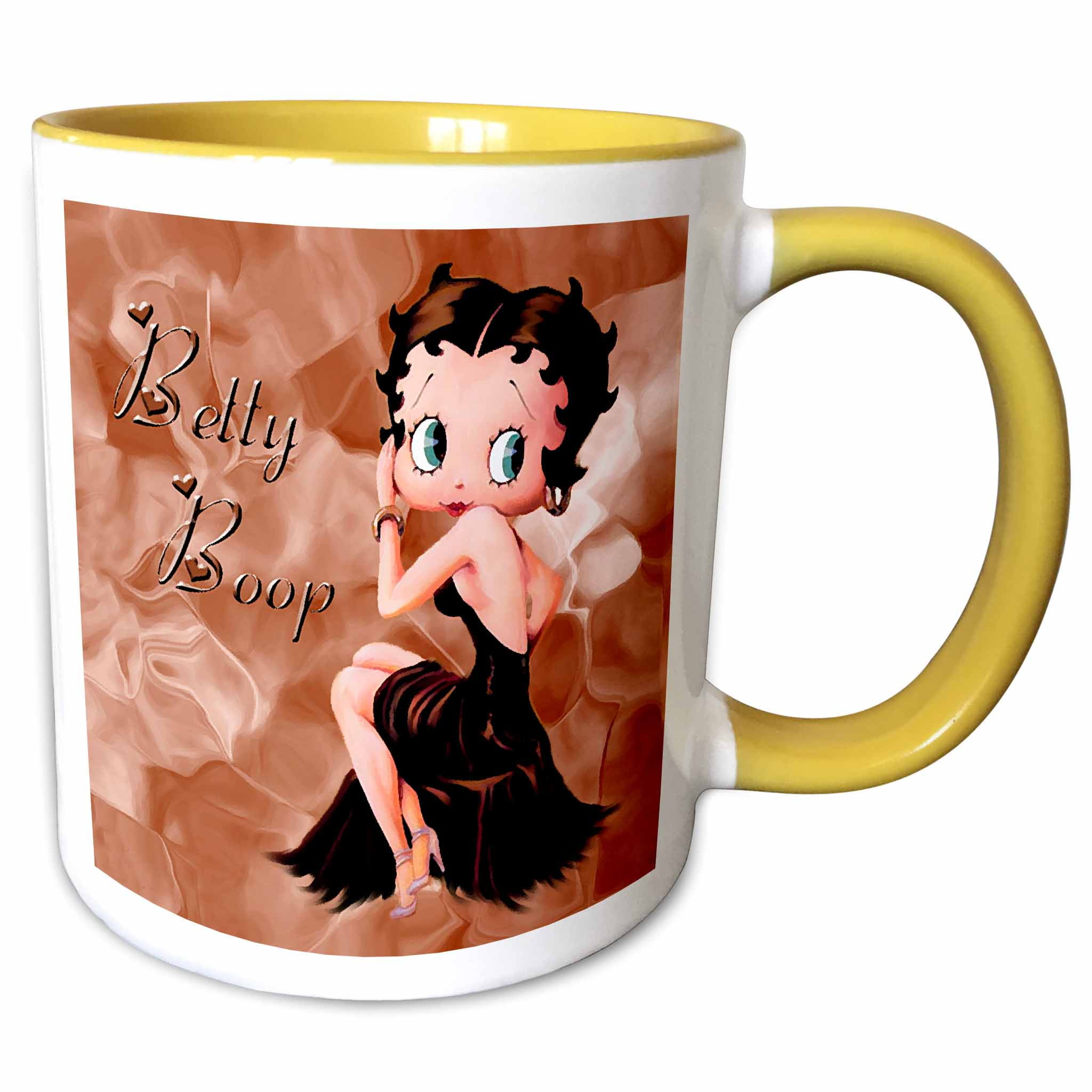 3drose, Betty Boop, 11oz Two-tone Yellow Mug - Walmart.com