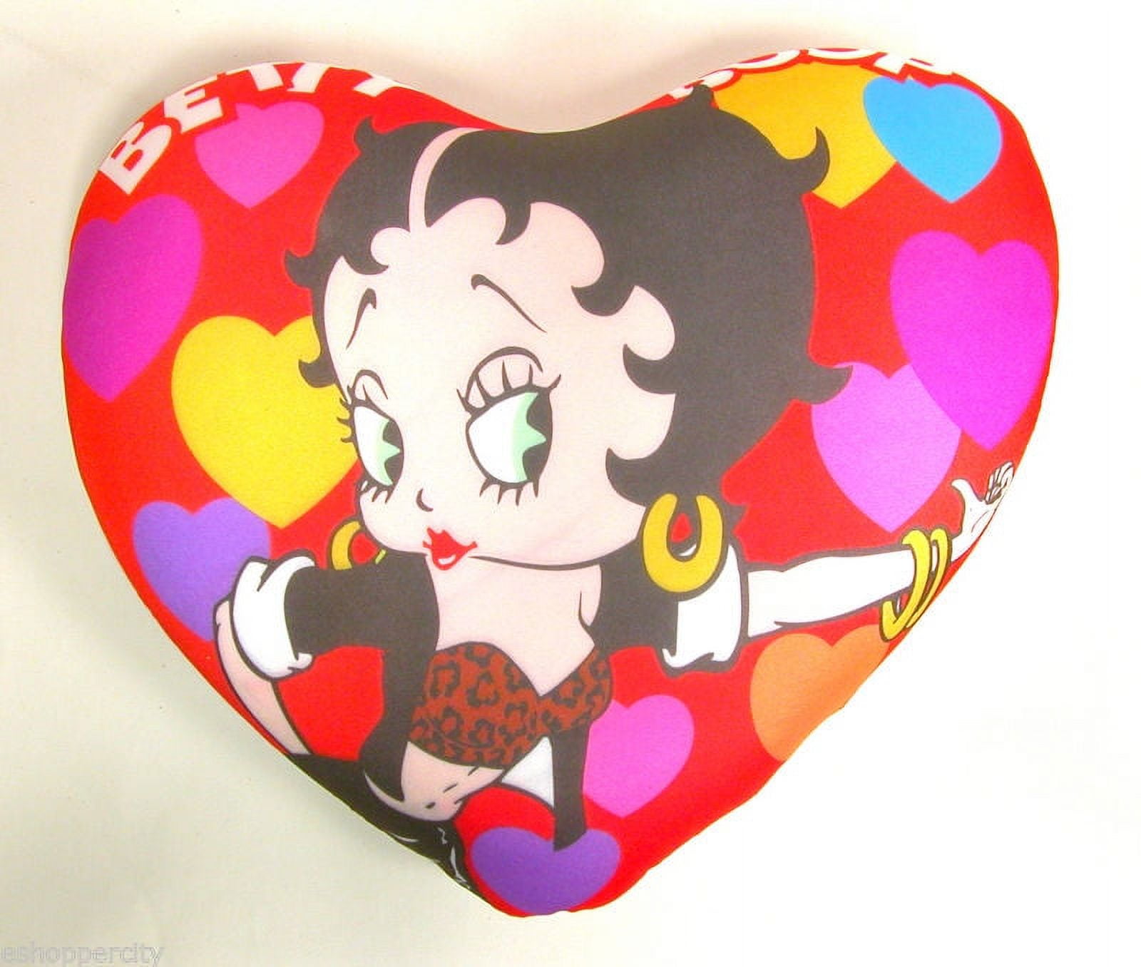 Betty Boop 14" Microbead Pillow Biker , Very Cute Heart Love Home decor ...