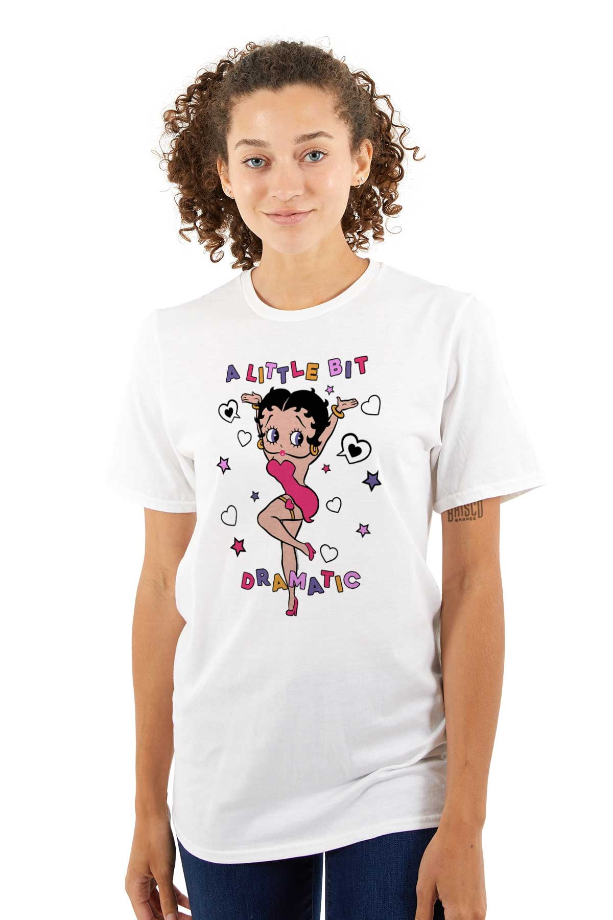 Betty Boop A Little Bit Dramatic Women's Graphic T Shirt Tees Brisco Brands 3X - Walmart.com