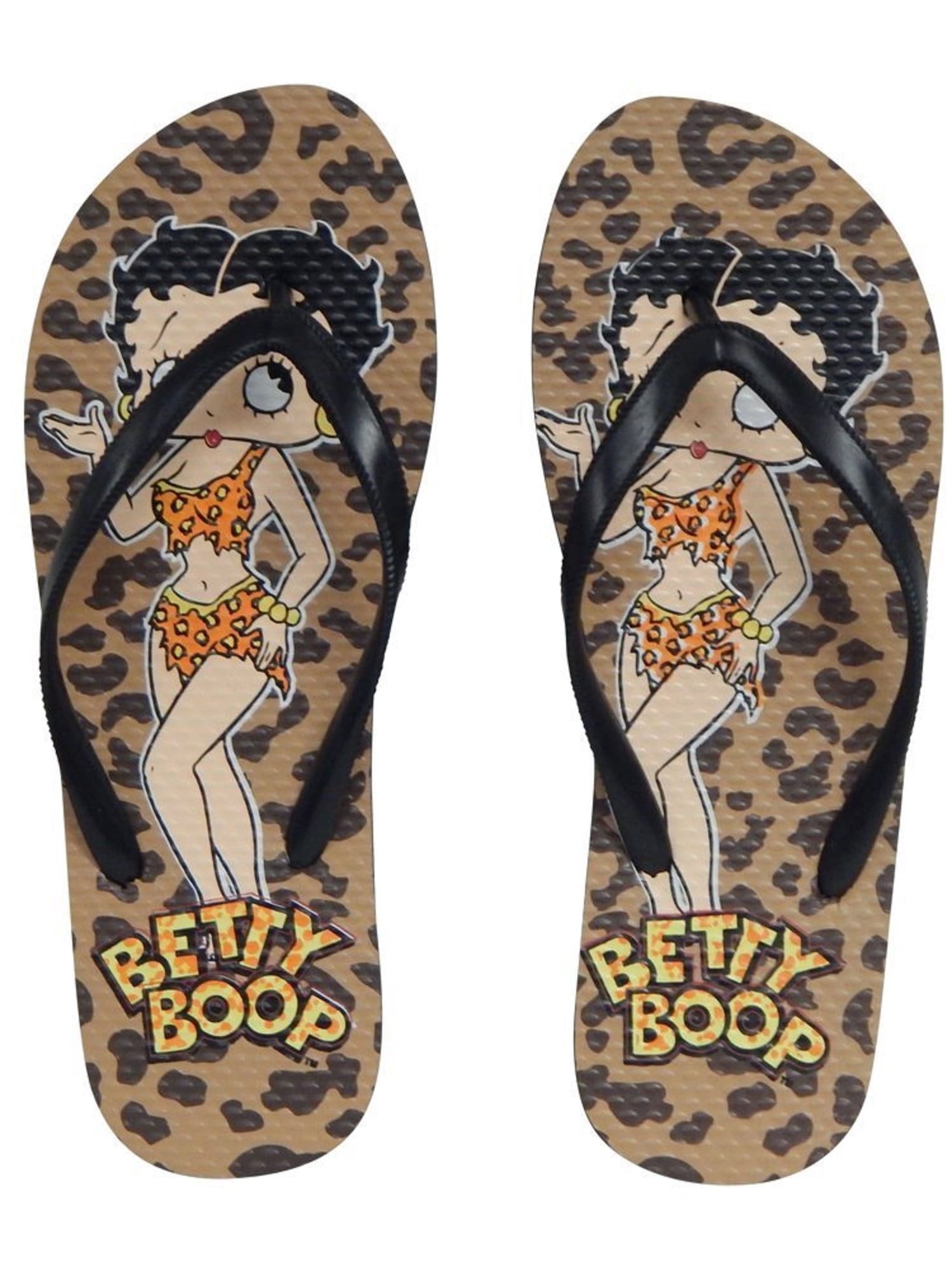 Betty Boop Adult Women Flip Flop Sandal Thong Slide Wedge (Size 6 ...