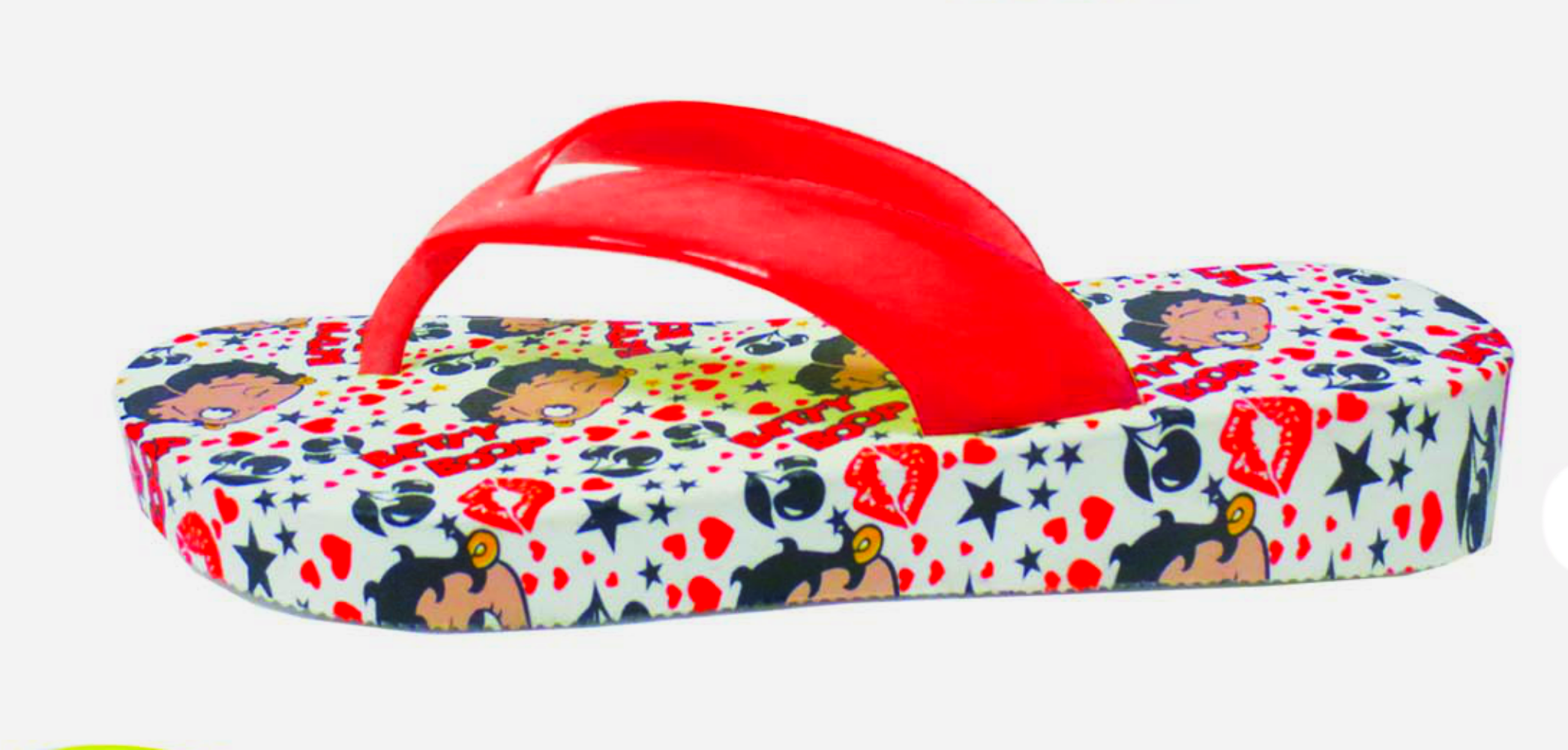 Betty Boop Adult Women Flip Flop Sandal Thong Slide Wedge (Size 7 ...