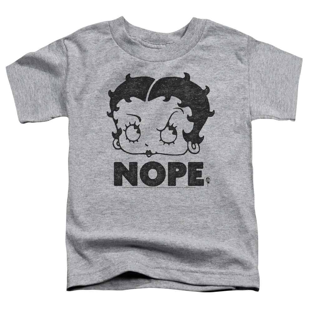Betty Boop - Boop Nope - Toddler Short Sleeve Shirt - 2T - Walmart.com