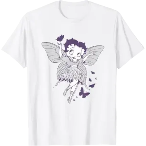 Betty Boop Butterfly Fairy T-Shirt, Unisex T-Shirt - Walmart.com