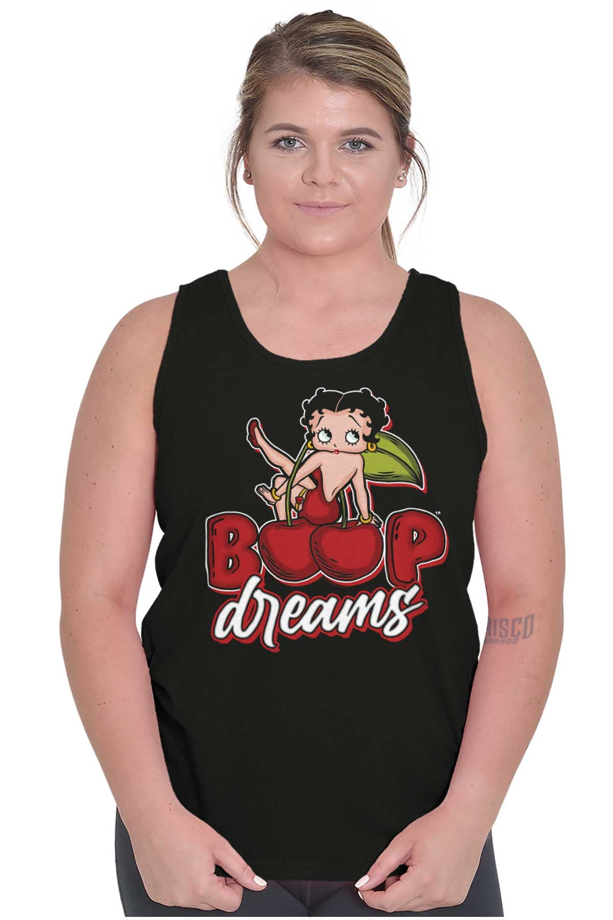 Betty Boop Cartoon Cherry Dreams Tank Top Tee Shirt Women Brisco Brands ...