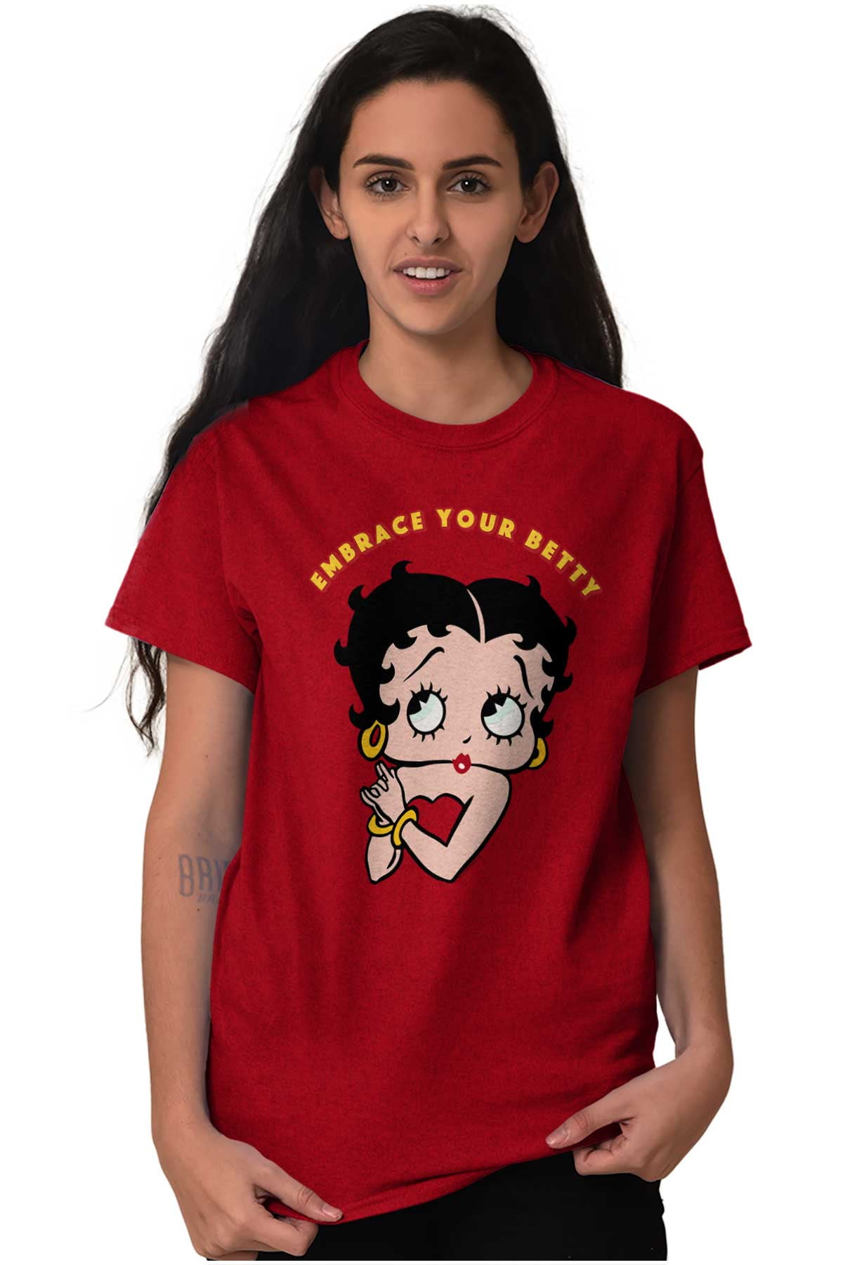 Betty Boop Cartoon Cute Motivational Women's Graphic T Shirt Tees Brisco Brands M - Walmart.com