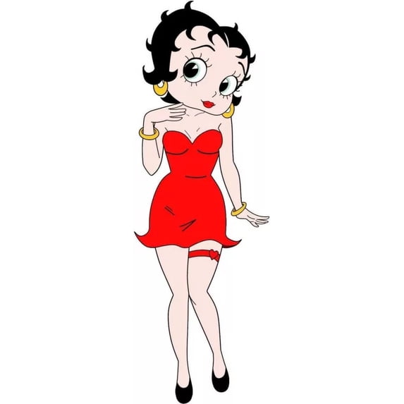 DOPASTICKER Betty Boop Decal Us Made Truck Vehicle Window Wall Car ...