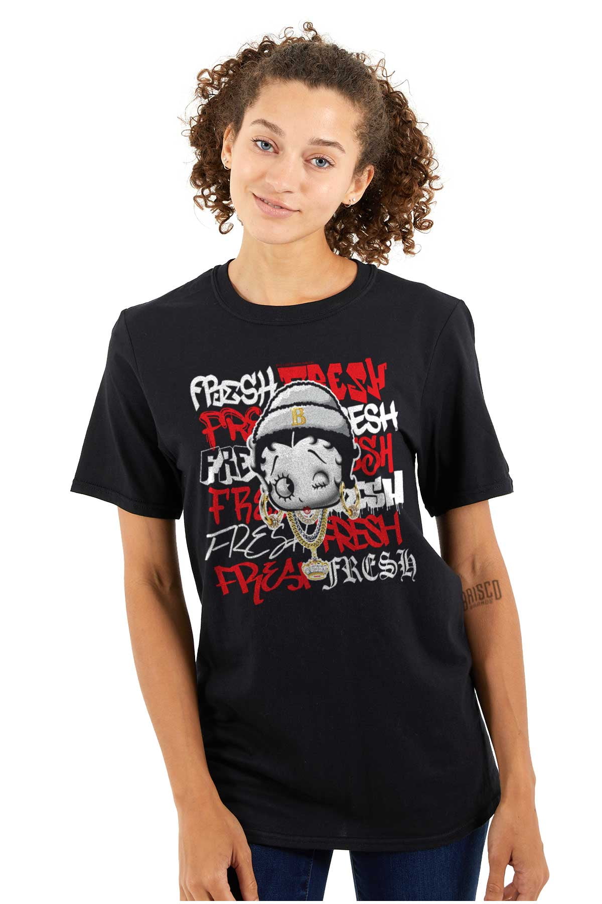 Betty Boop Cartoon Fresher then Fresh Women Plus Size Graphic Tee Tees ...