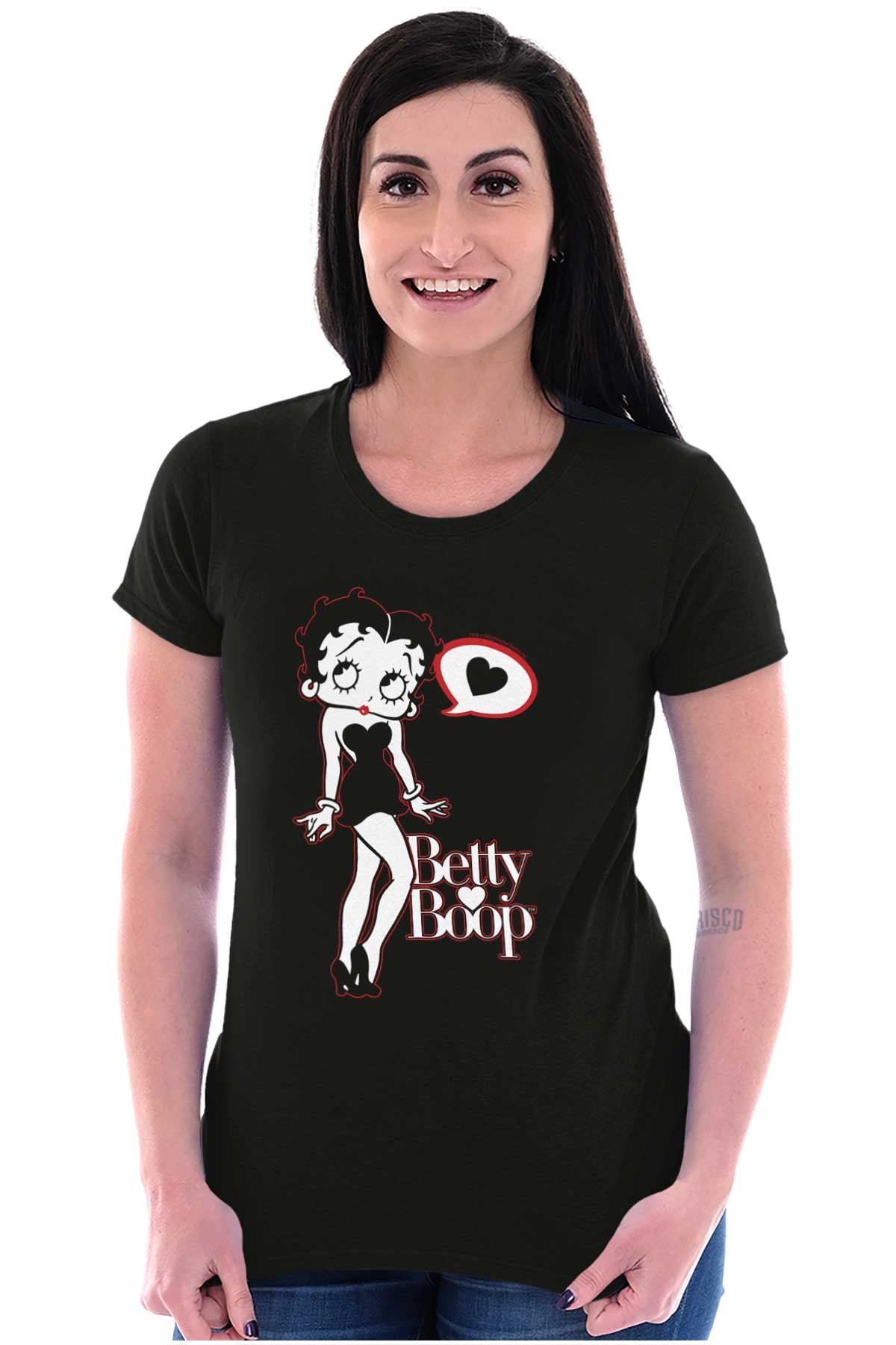 Betty Boop Cartoon Love Thoughts Women's T Shirt Ladies Tee Brisco ...