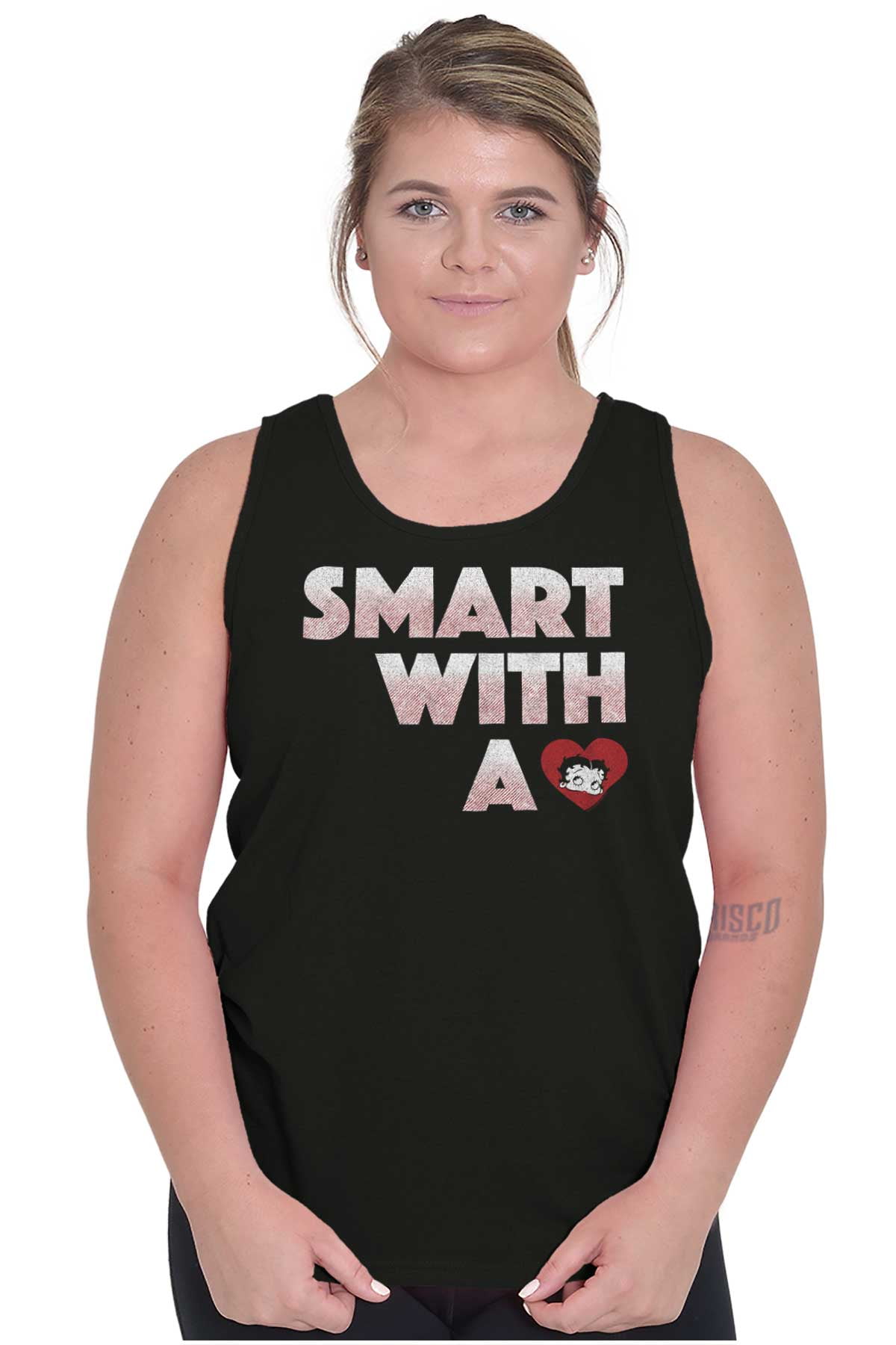 Betty Boop Cartoon Smart With A Heart Women Plus Size Tank Top Brisco ...