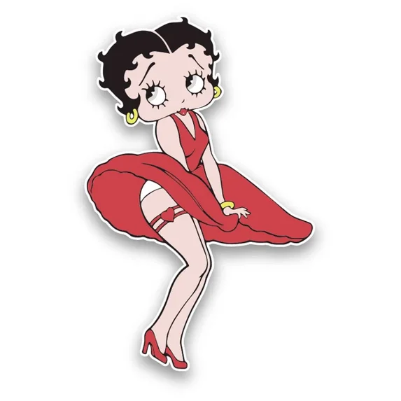 Betty Boop Cartoon Sticker Decalphone Decal Water Bottle Stickers ...