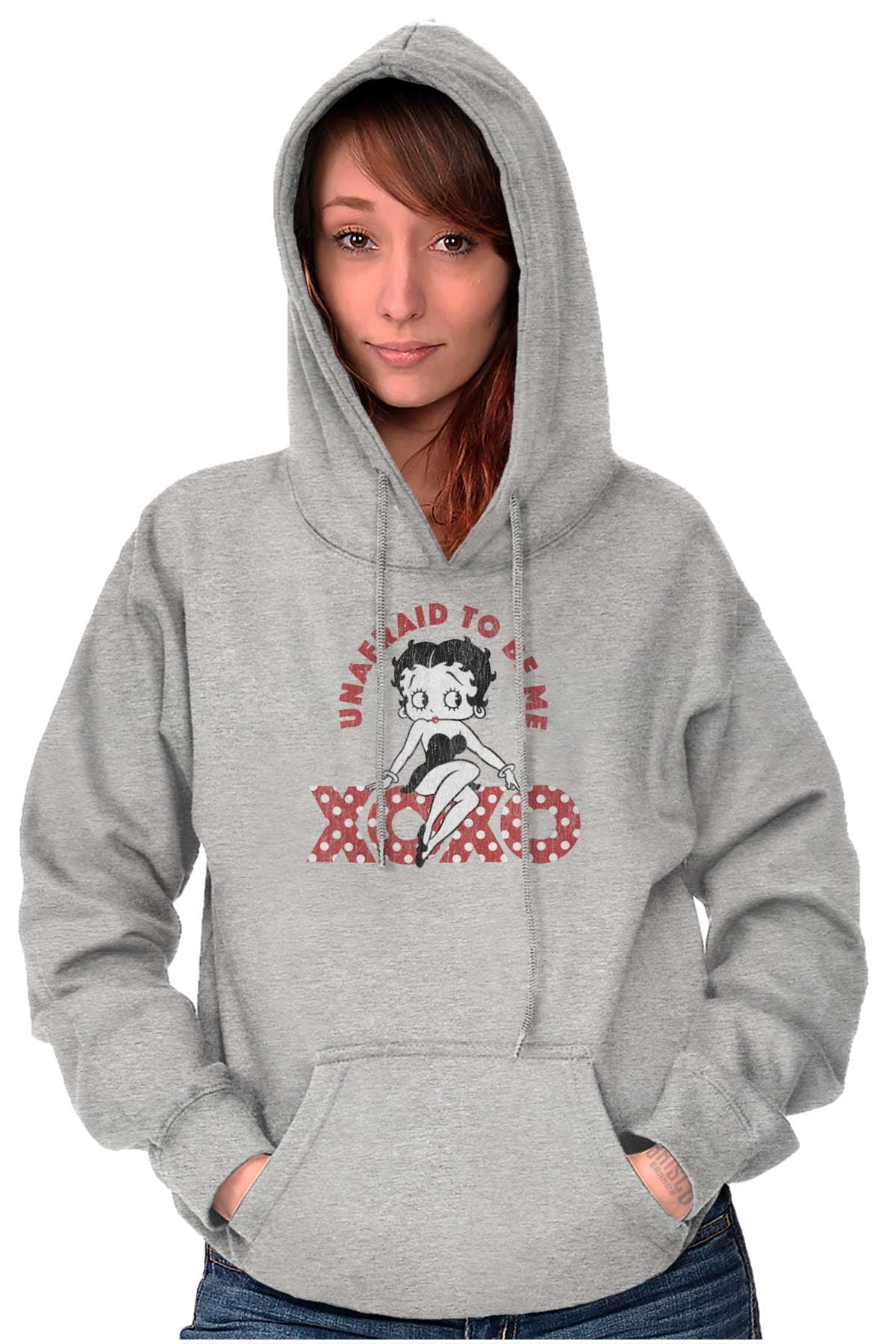 Betty Boop Cartoon Unafraid To Be Me Hoodie Sweatshirt Women Brisco ...