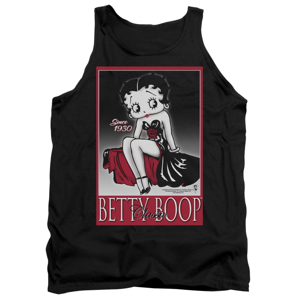 Betty Boop Classic Adult Tank Top Black - Walmart.com