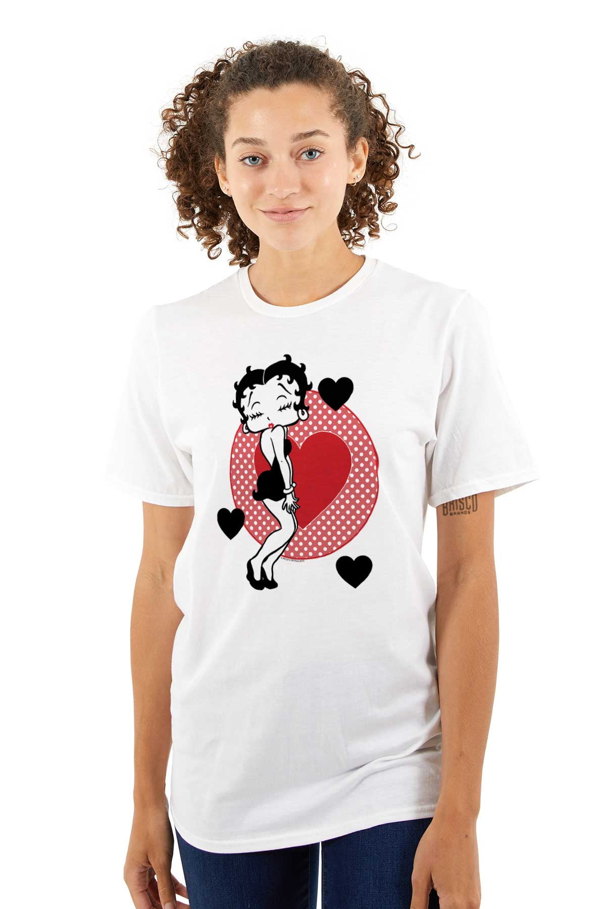 Betty Boop Cute Sassy Kissy Face Women's Graphic T Shirt Tees Brisco ...