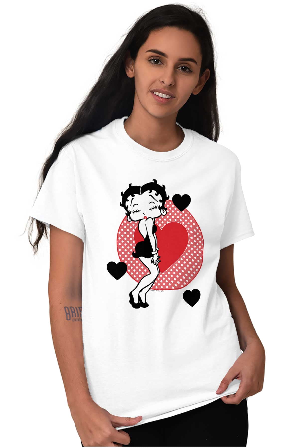 Betty Boop Cute Sassy Kissy Face Women's Graphic T Shirt Tees Brisco ...