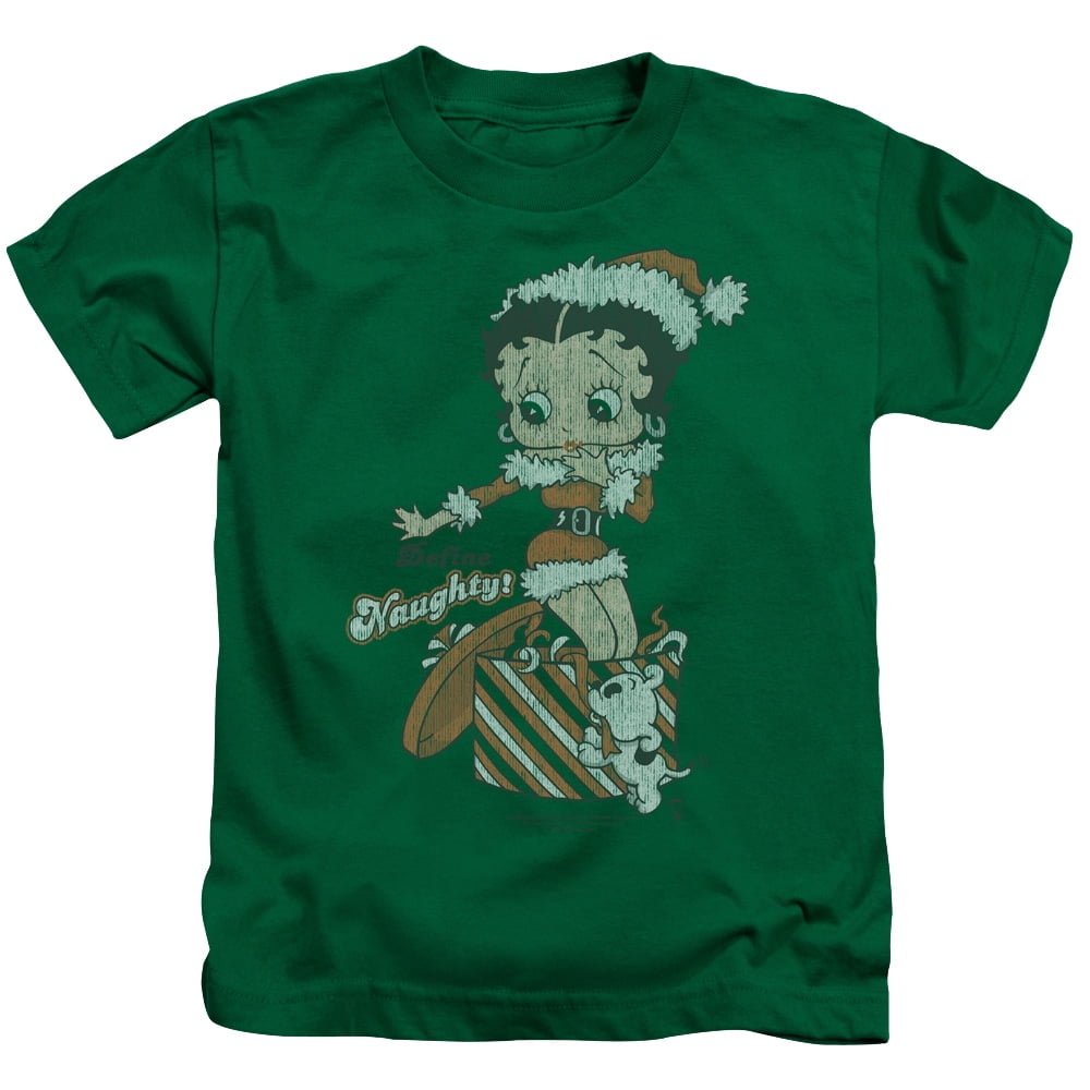 Betty Boop - Define Naughty - Juvenile Short Sleeve Shirt - 4 - Walmart.com