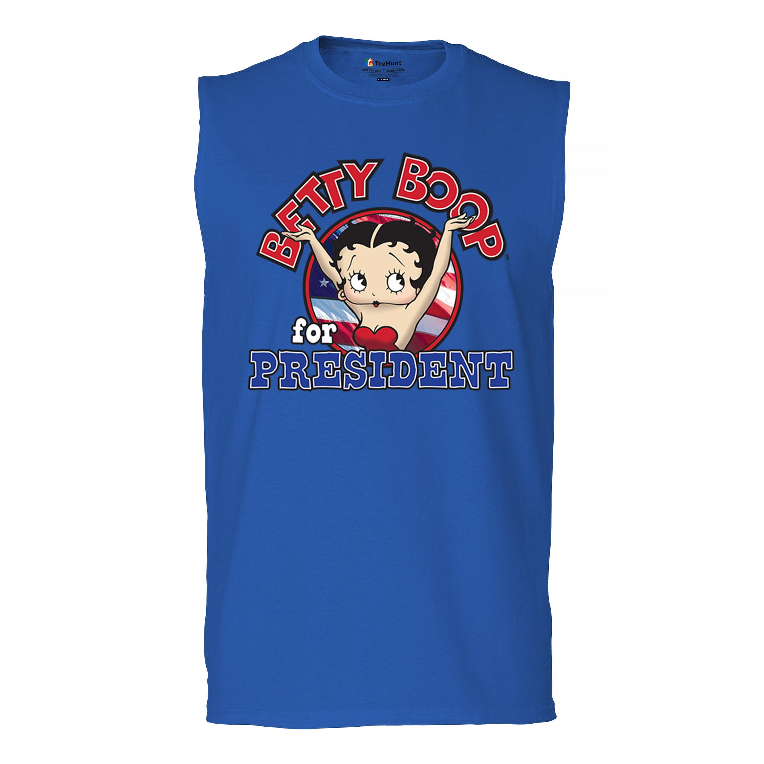 Betty Boop For President 2024 Muscle Shirt Funny Presidential Election ...