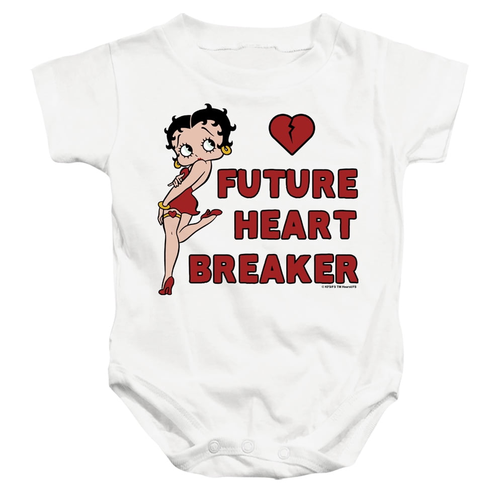 Betty Boop Future Heart Breaker Unisex Infant Snap Suit for Baby (24 ...